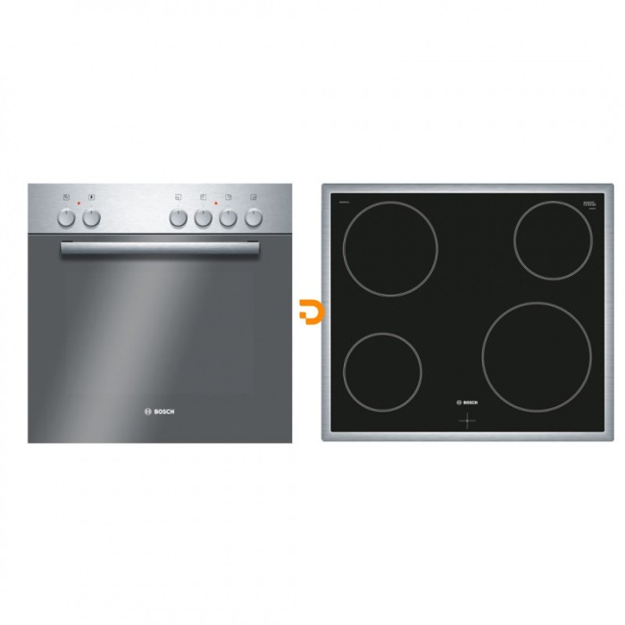 FORNO BOSCH 60CM 6P + PLACA V.CERAMICA 60CM 4P